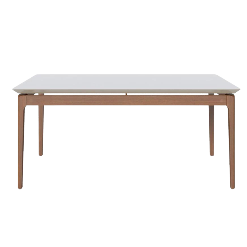 Mesa Wind 1,8 Metros de Largura c/ Vidro Retangular OFF / Nature - IMCAL